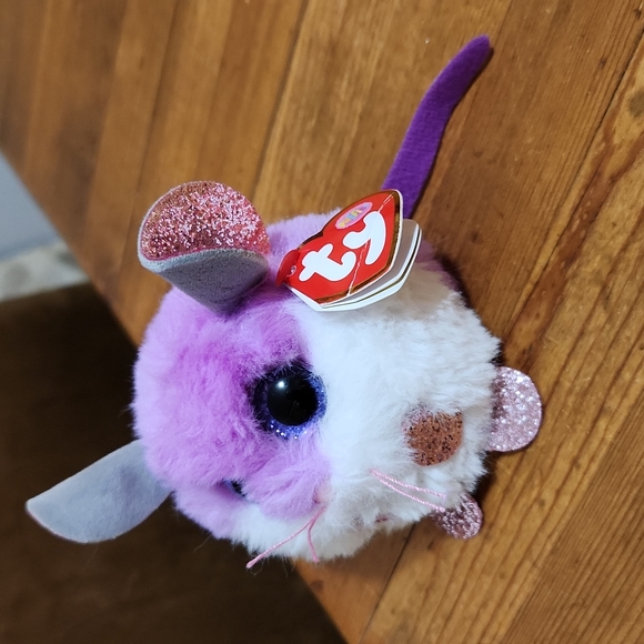 Ty | Toys | Ty Puffies Collection Colby Purple White 3 Plsh Chinchilla ...